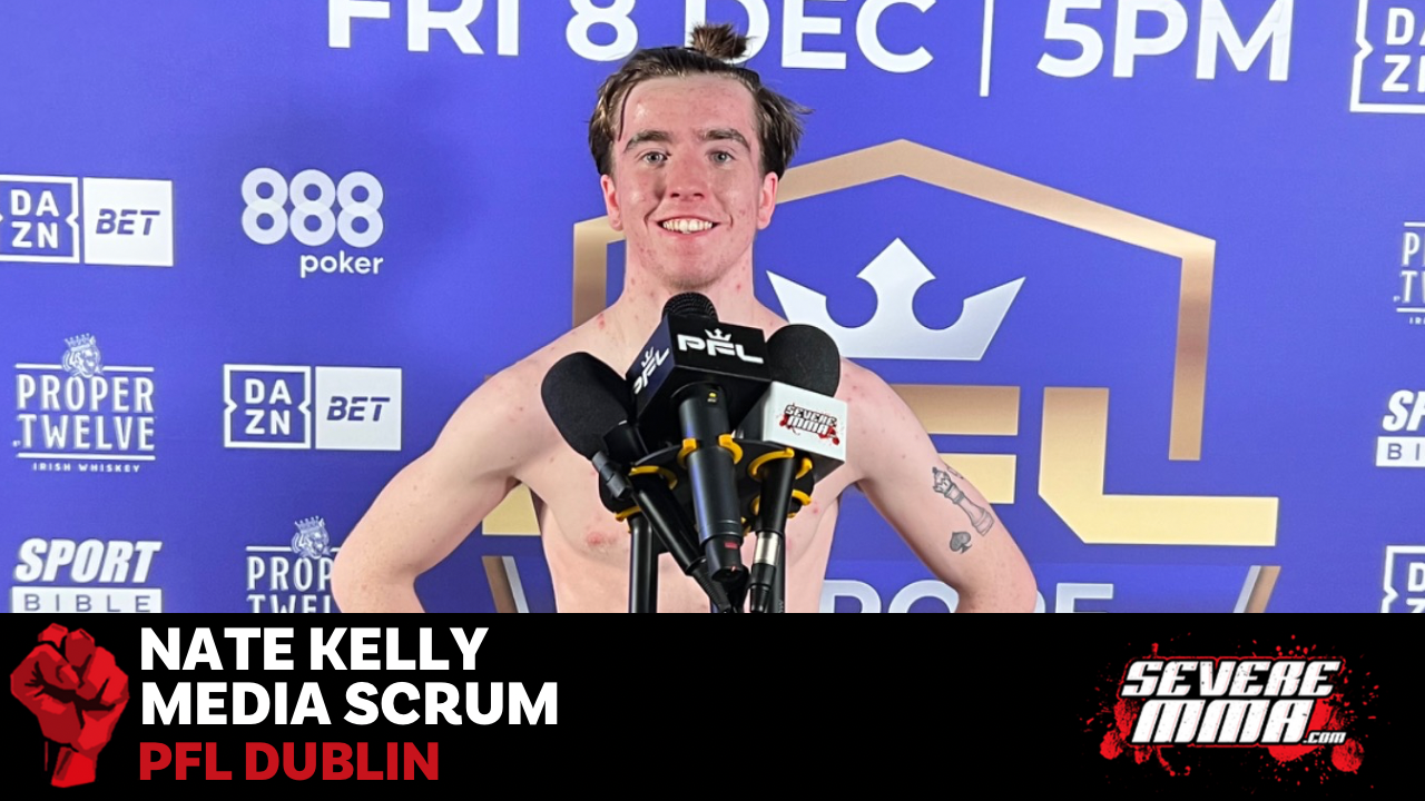 Video: Nate "The Great" Kelly Post-Fight Scrum PFL Dublin