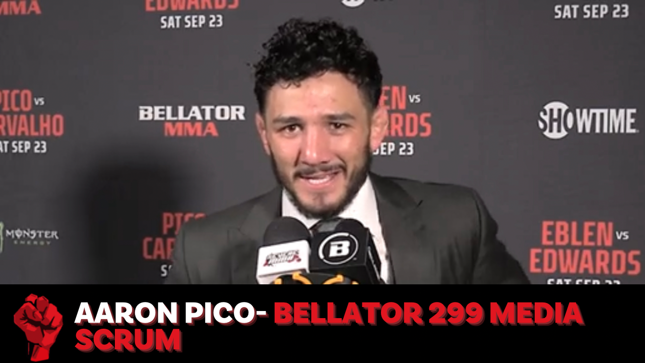 Video - Aaron Pico Bellator 299 Post-Fight Media Scrum