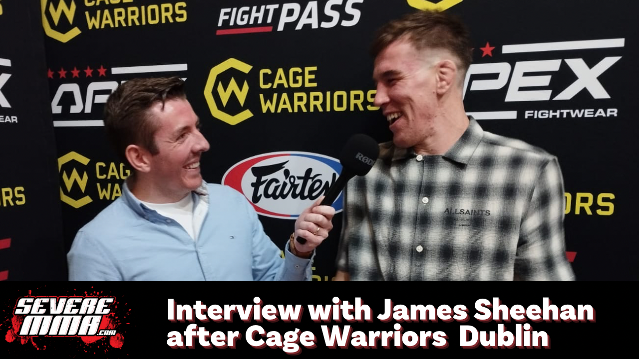 Video - Interview with James Sheehan after Cage Warriors Dublin